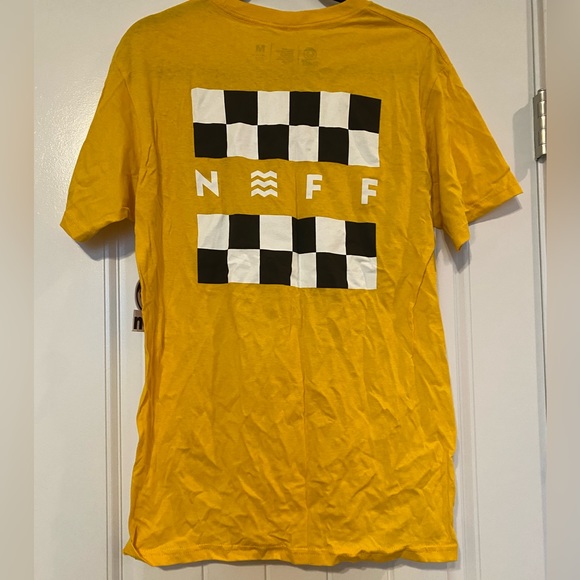 Neff | Shirts | Neff Yellow Finish Line Logo Short Sleeve Tee | Poshmark